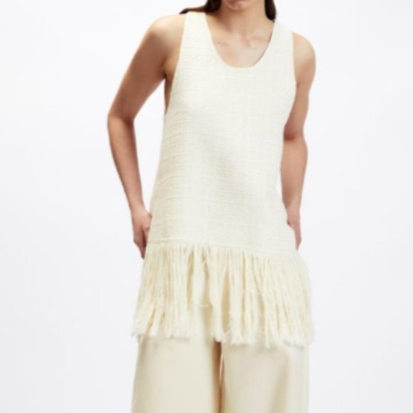 Zara | Tops | Zara Fringed Textured Weave Top | Poshmark